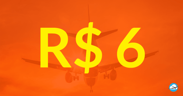 PARA TUDO! GOL irá vender passagens aéreas a R$ 6 + taxas!